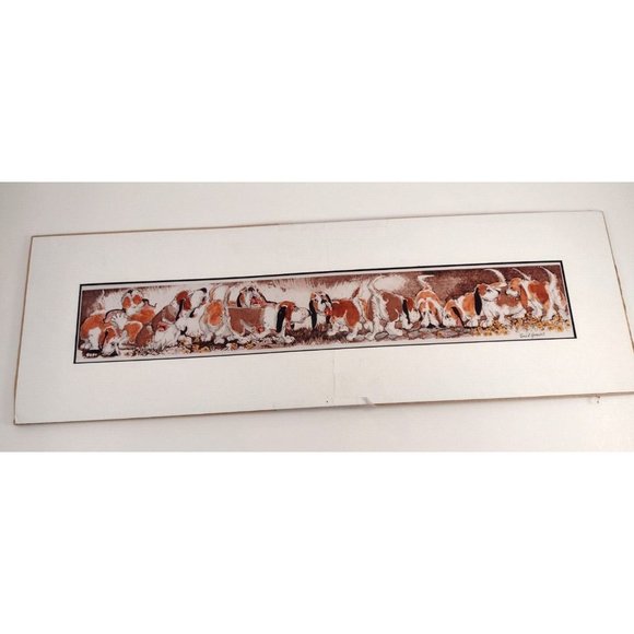Art | Enid Groves Wags Beagle Dog Print Cute Humor Puppy Love Long ...